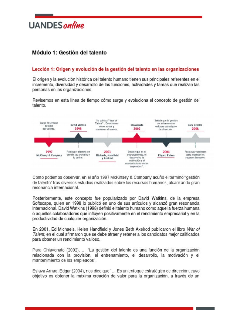 M1 - Descargable Gestion Talento | PDF | Gestión del talento | Gestión de recursos humanos