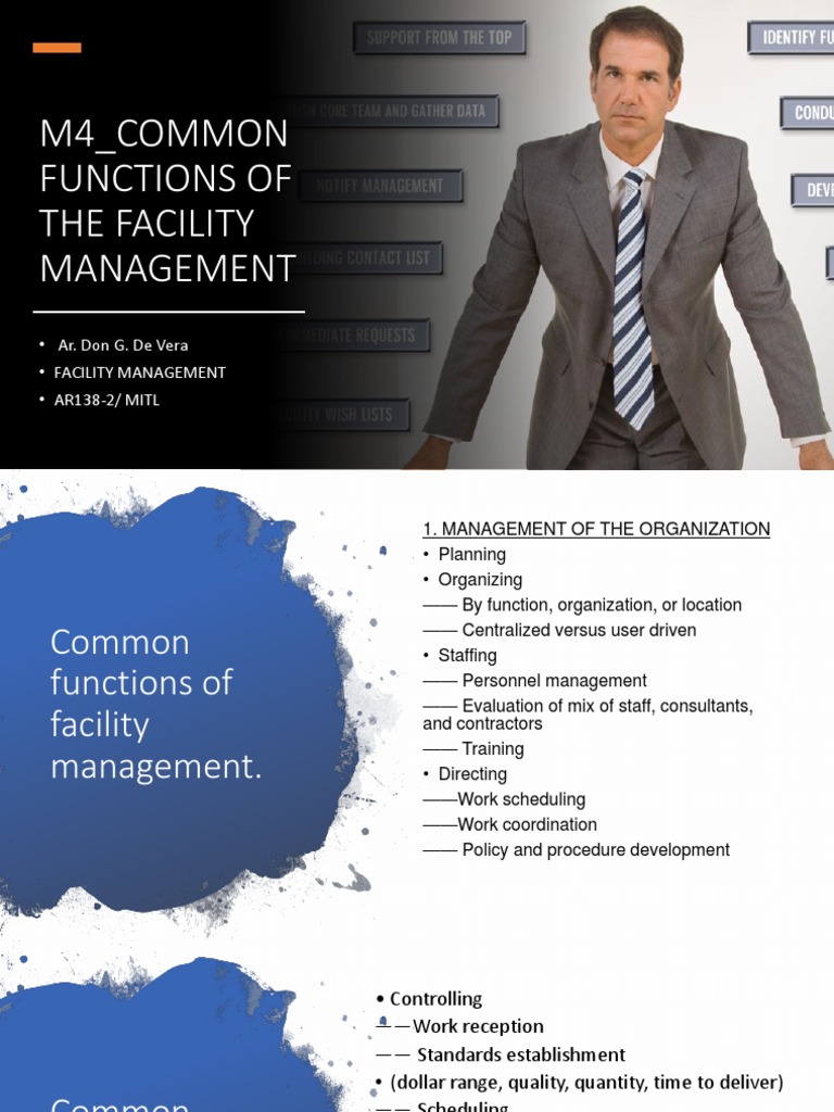 M4 - Common Functions of The Facility Manager | PDF | Emergency ...