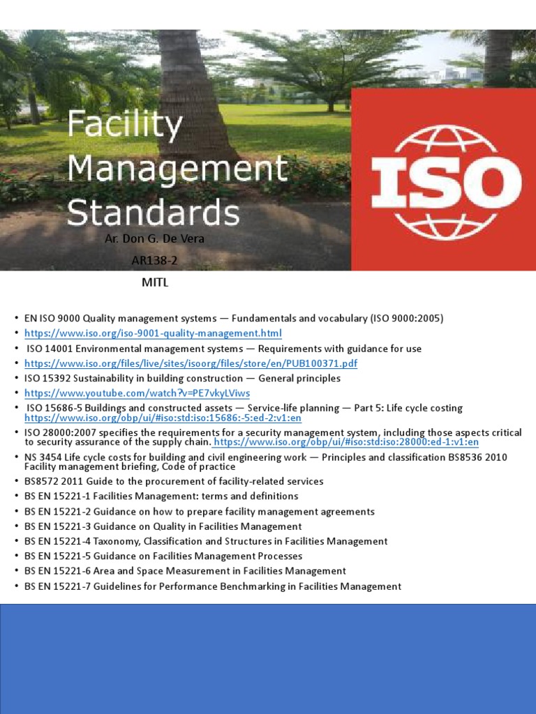 M4 - FM Standards | PDF | Iso 9000 | Quality Management