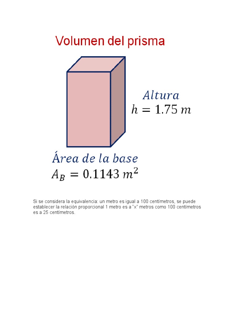Volumen Prismas | PDF | Hogar, jardinería y bricolaje | Ciencia y ...