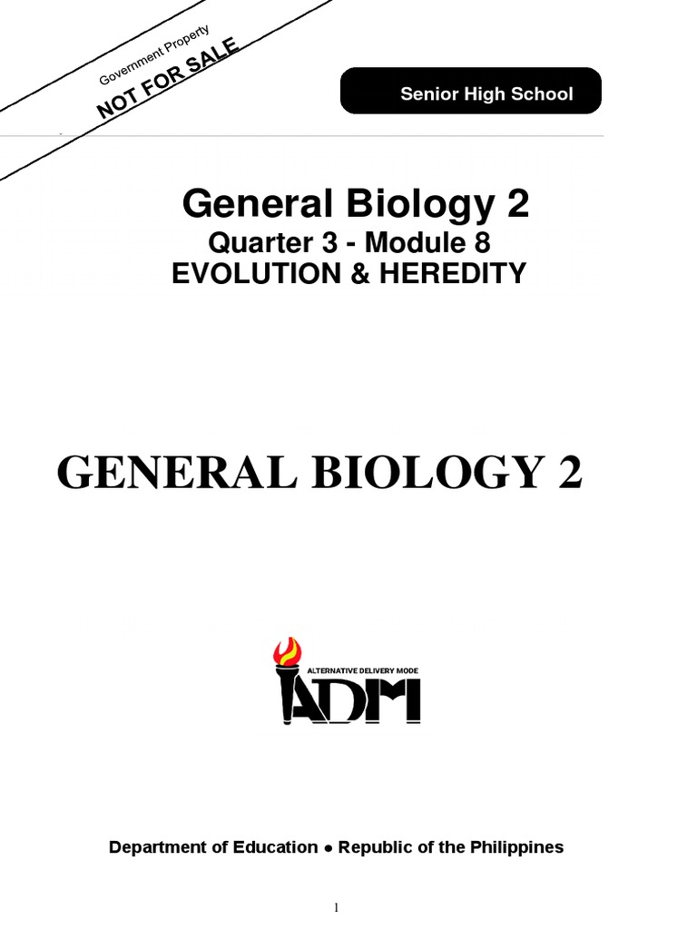 General Biology 2 - Q3 - Module 8 | PDF | Taxonomy (Biology) | Evolution