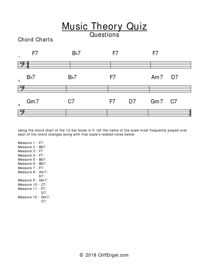 Music Theory Quiz: Questions | PDF | Musicology | Musical Compositions