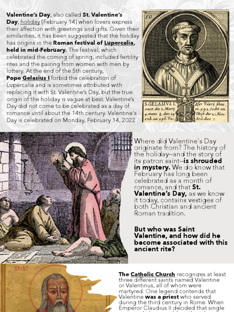 Valentine's Day, Also Called St. Valentine's Day, Holiday (February 14 ...