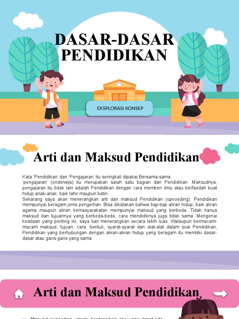 DASAR-DASAR PENDIDIKAN | PDF