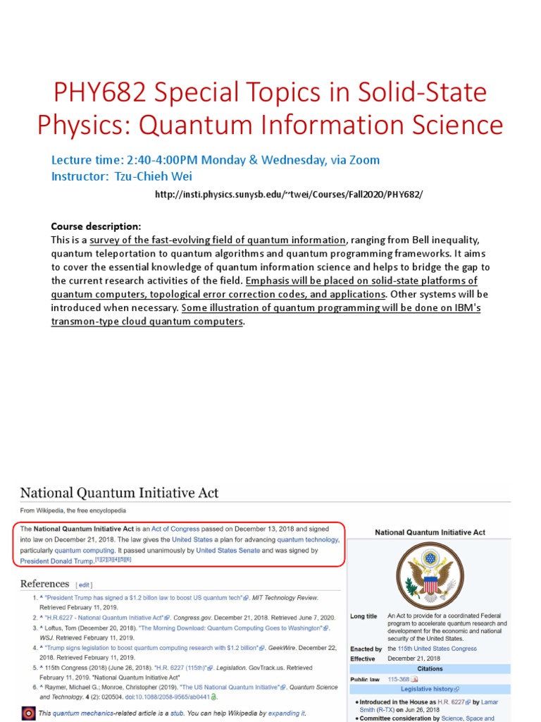 Slides 0824 | PDF | Quantum Computing | Quantum Mechanics