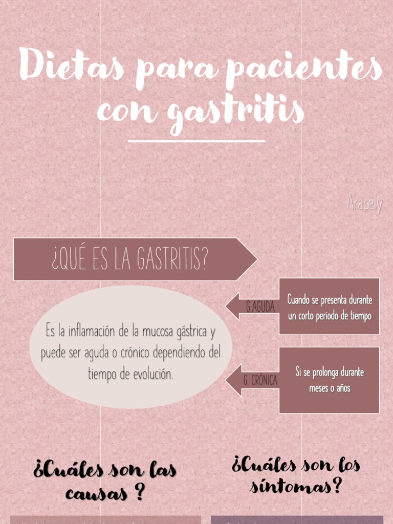 Menú y dieta para gastritis | PDF | Preparación de comida y bebida ...