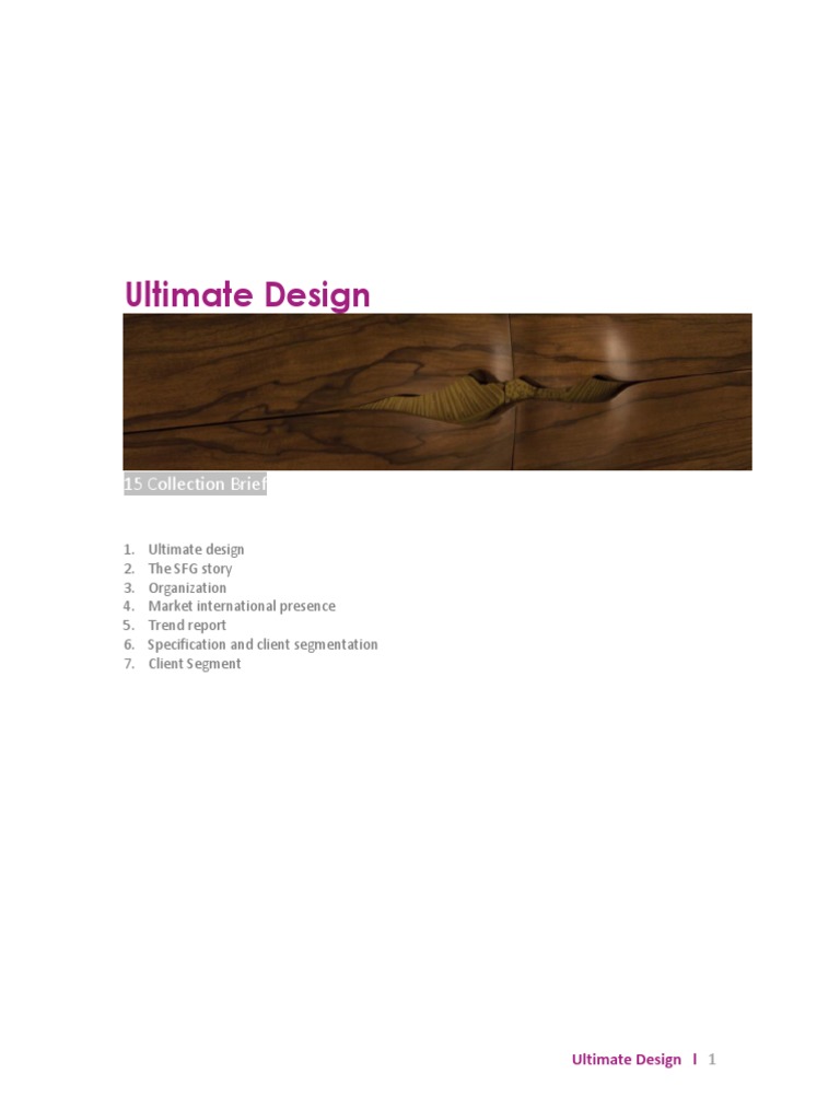 05 Ultimate Design Brief | PDF | Brand | Furniture
