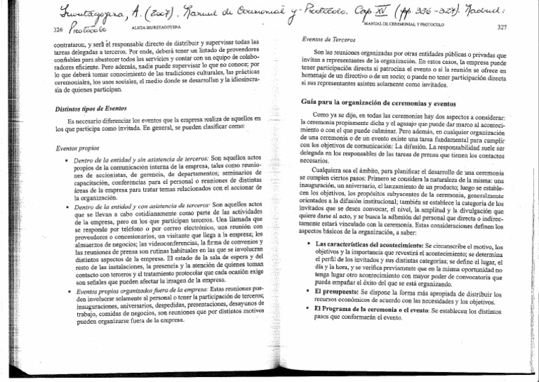 Manual de Ceremonial y Protocolo | PDF