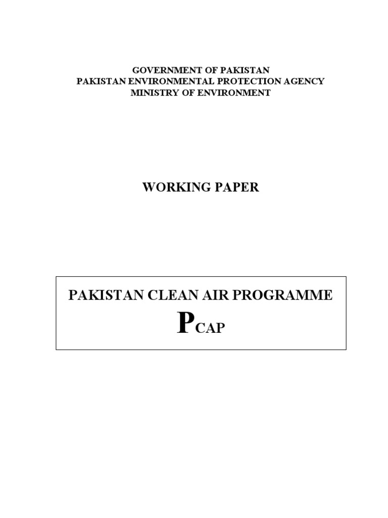 Pakistan Clean Air Program | PDF | Air Pollution | Particulates