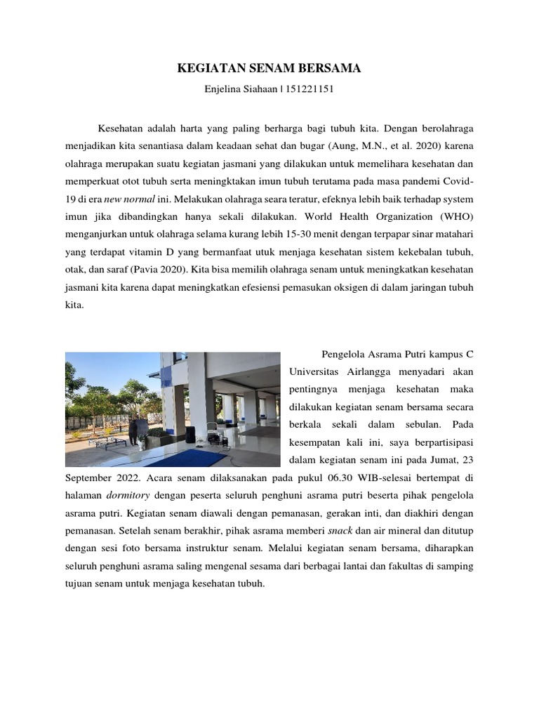 Enjelina Siahaan-151221151-Reportase Sosial Budaya | PDF