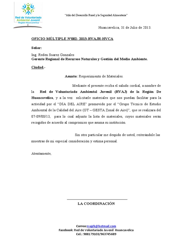 OFICIO Multiple | PDF