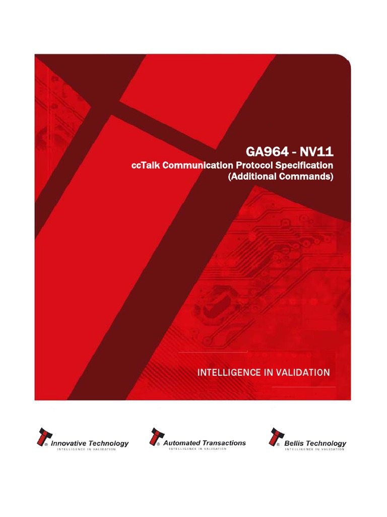 GA964-6 NV11 Cctalk Specification | PDF | Encryption | Computer Data