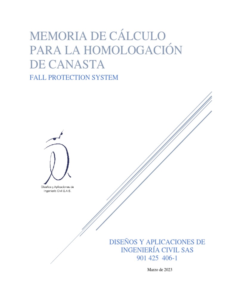 Memoria de Calculo DAIC20233141 - 031132 | PDF | Ingeniería