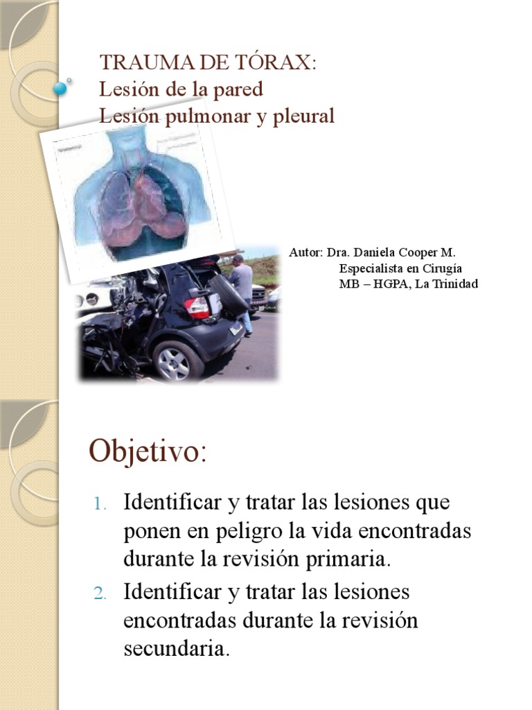 Guía de Manejo del Trauma Torácico | PDF | Lesión | Tórax