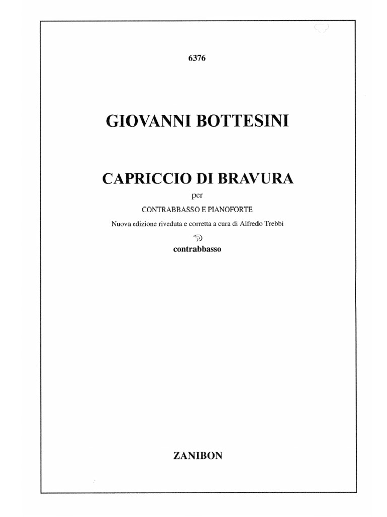 G.Bottesini CAPRICCIO DI BRAVURA | PDF