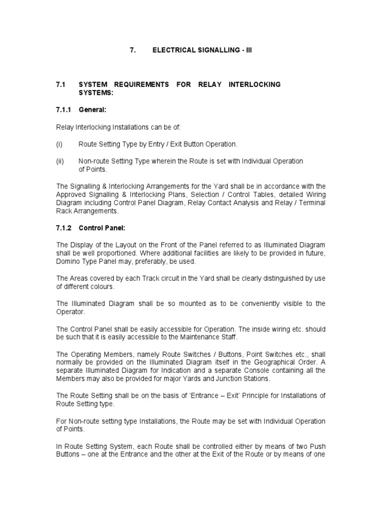 Relay Interlocking System Guide | PDF | Relay | Traffic Light