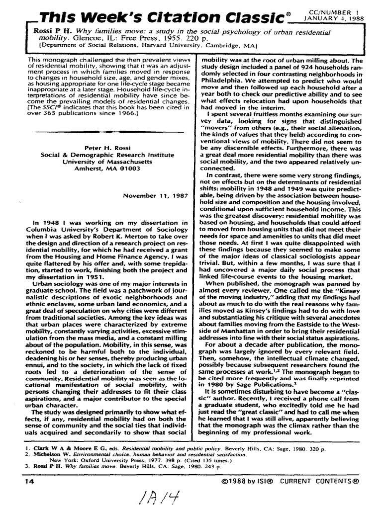 Rossi | PDF | Sociology