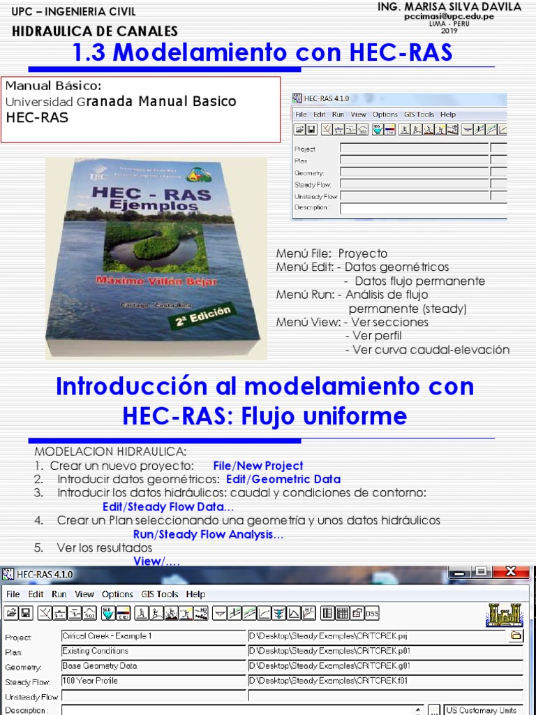 1.3 Modelamiento Con HEC-RAS | PDF