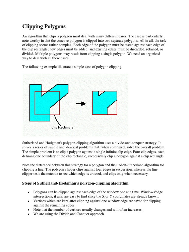 Clipping Polygons | PDF | Applied Mathematics | Theoretical Computer Science