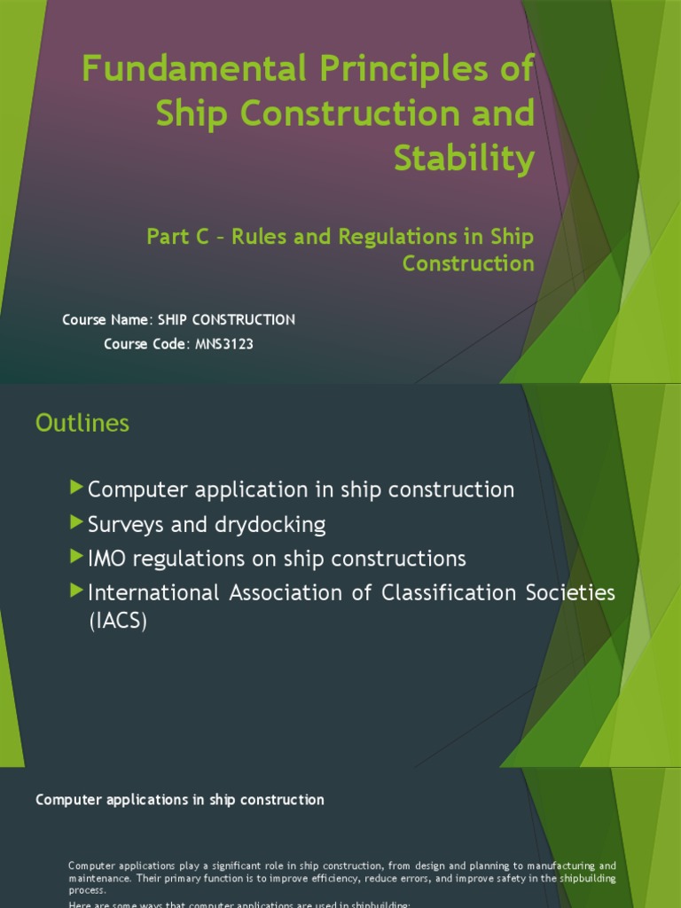 Fundamental Principles of Ship Construction and Stability | PDF | Ships ...