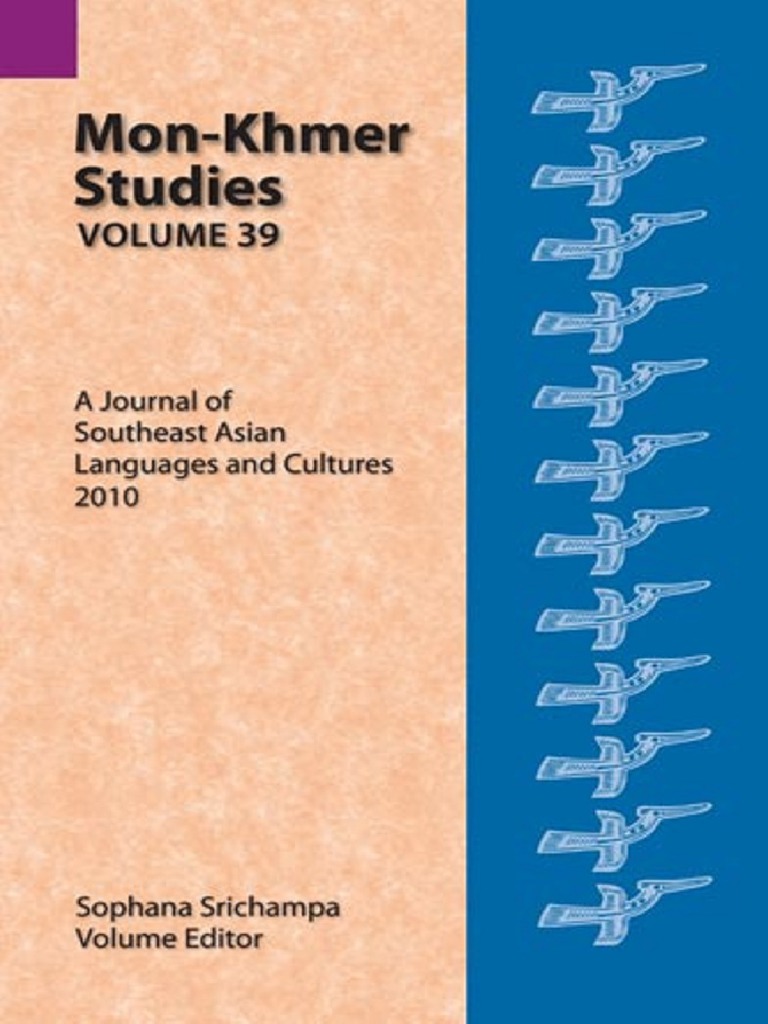 Mon-Khmer Studies - A Journal of Southeast Asian Languages and Cultures ...