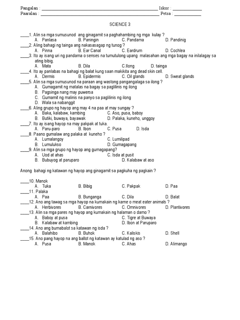 Science Q2 PT1 | PDF