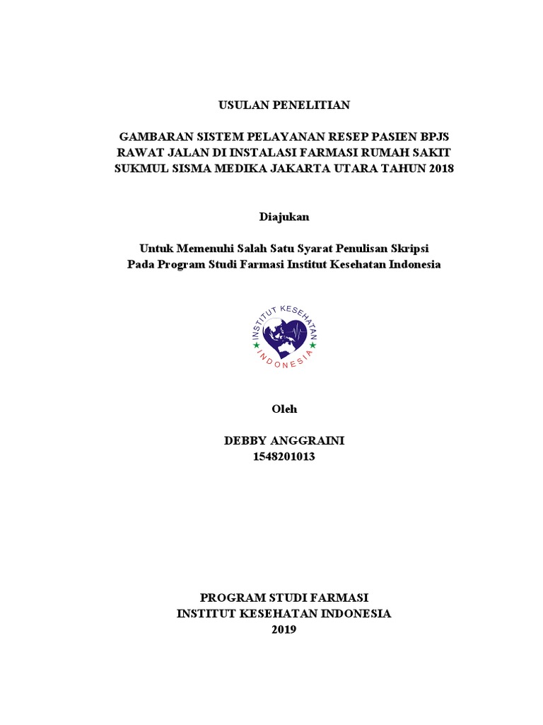 Usulan Penelitian | PDF | Pengembangan Diri