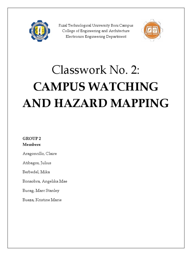 Potential Hazards and Control Measures in the Dr. Josefina V. Estolas ...