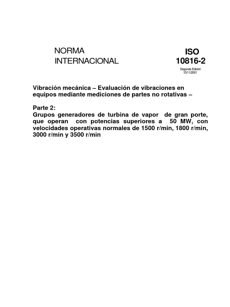 Iso 10816-2 | PDF