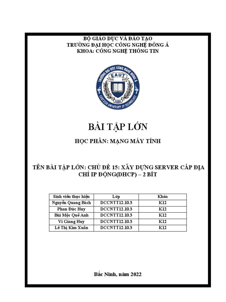 M NG Máy Tính Nhóm 1 | PDF