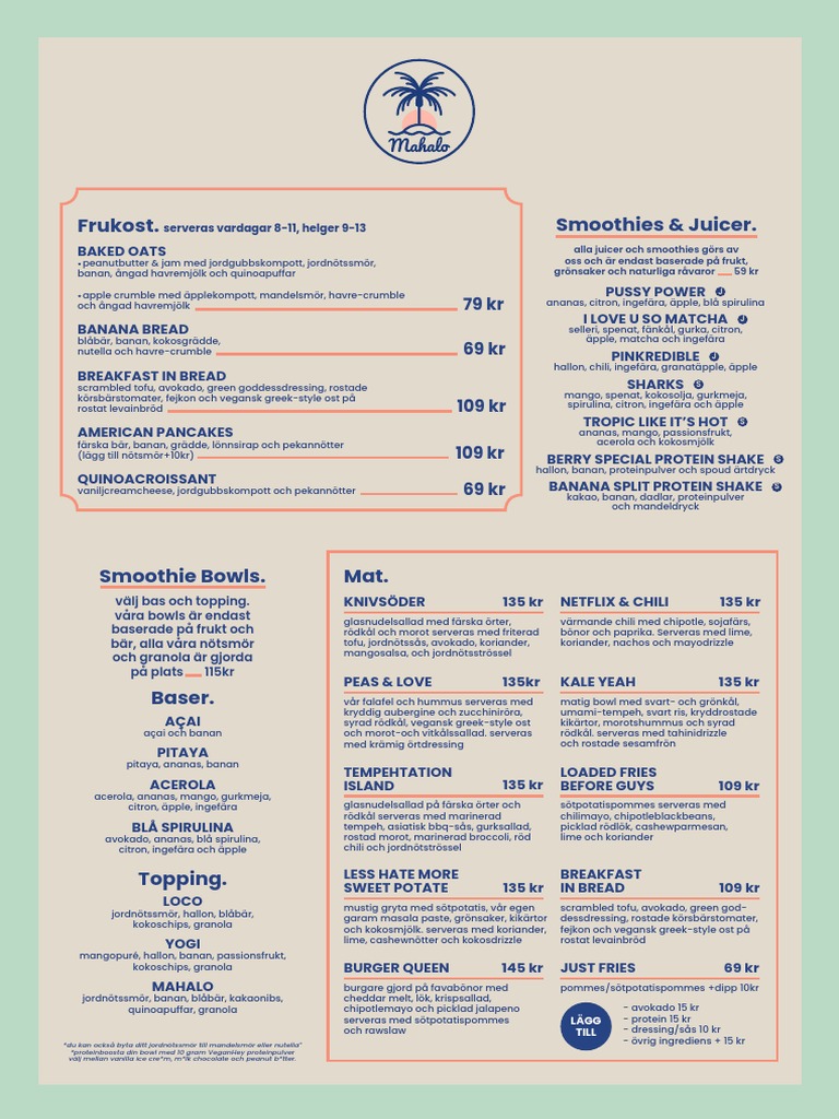 Mahalo OG A4 SWE ENG 20220927 | PDF