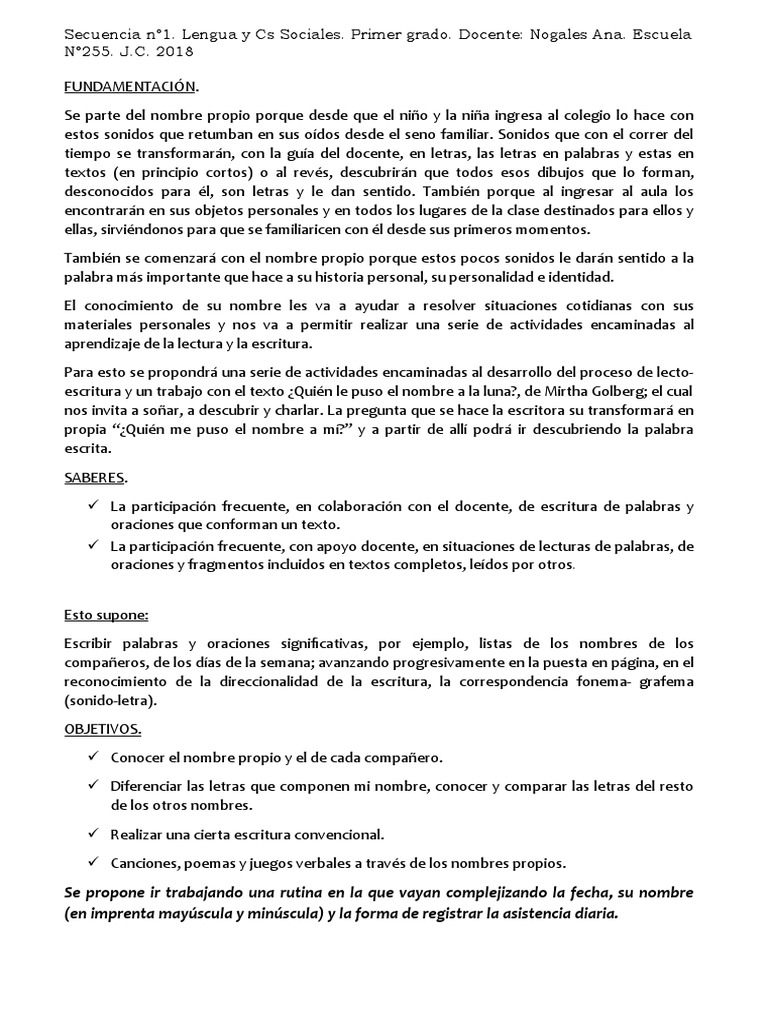 Secue1° Quien Me Puso Mi Nombre | PDF | Escritura | Canciones