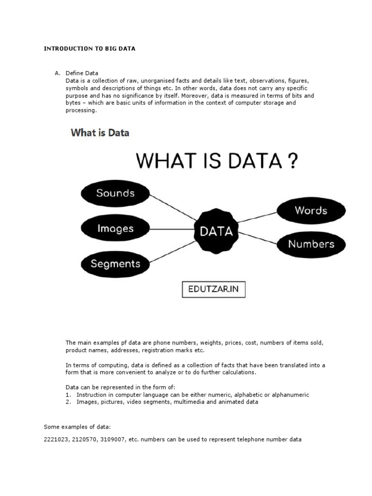 Introduction To Big Data | PDF | Big Data | Data