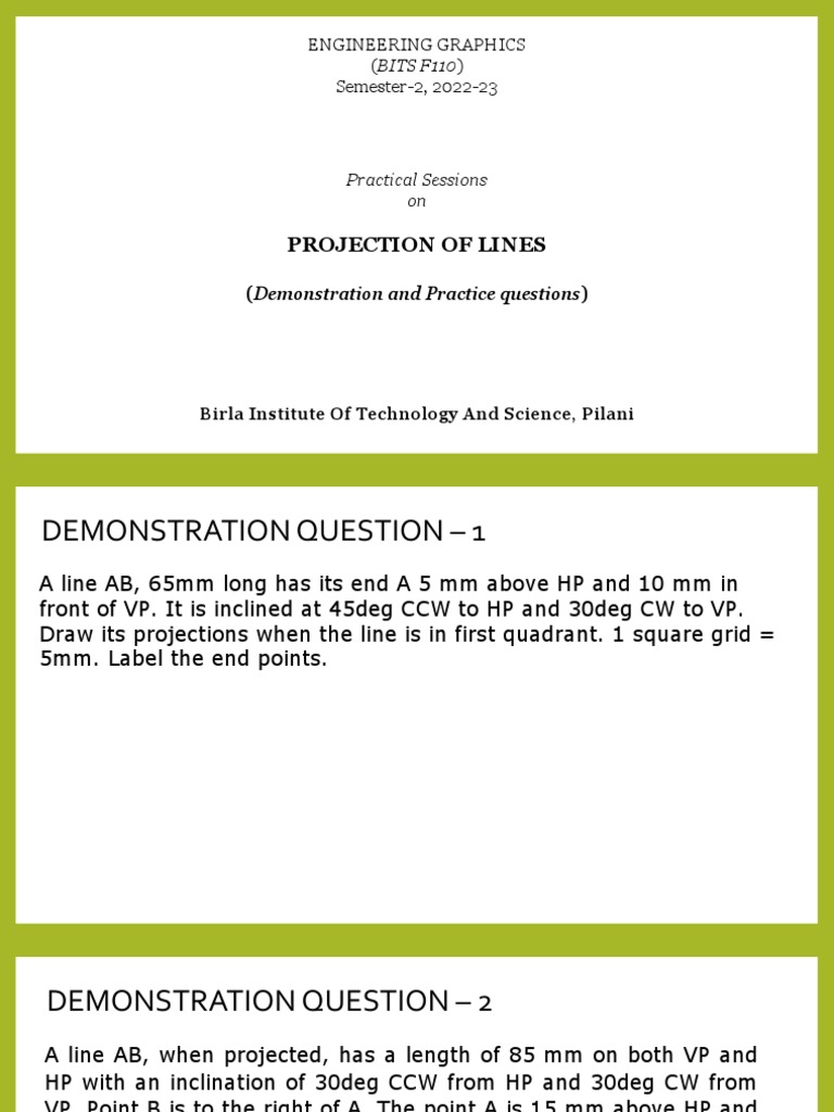 Lines Questions - 22-23 | PDF