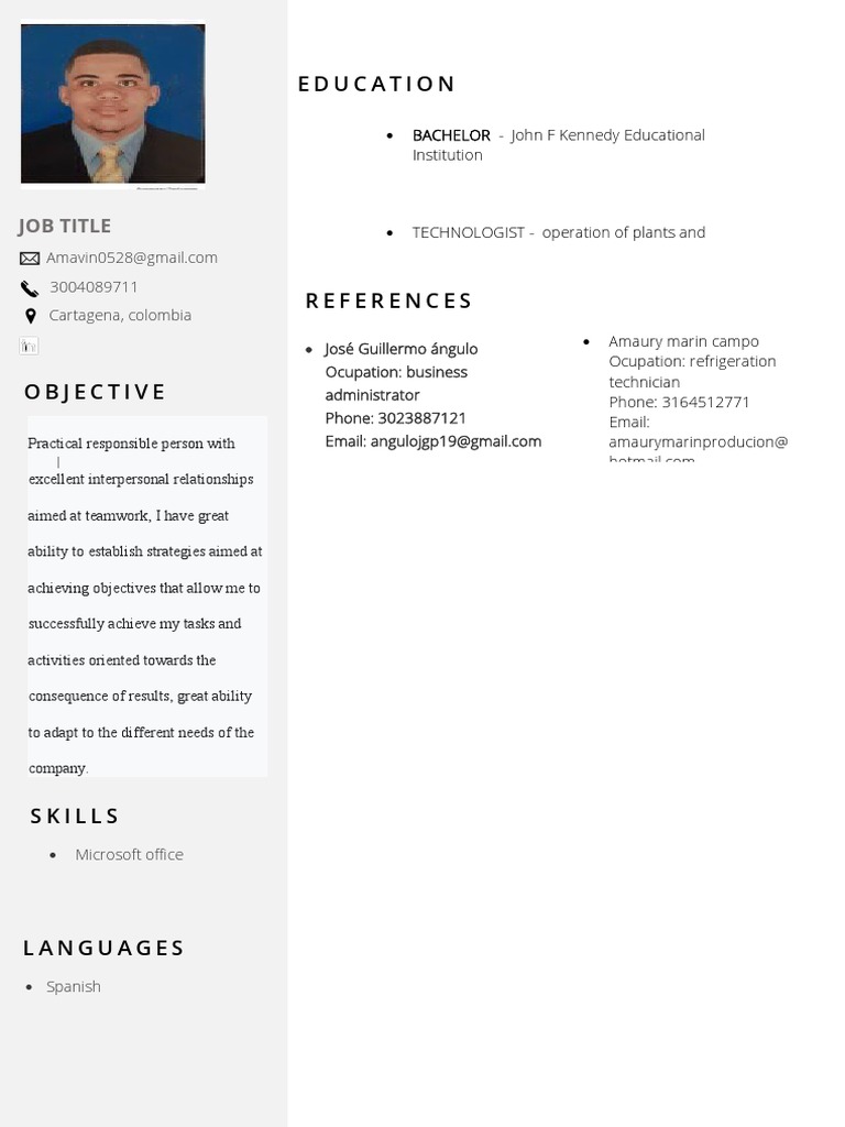 Education: Job Title | PDF