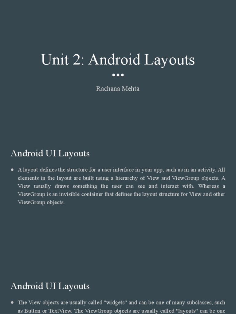 Unit2 RM MOS Layouts | PDF | User Interface | Inheritance (Object ... Unit2 RM MOS Layouts | PDF | User Interface | Inheritance (Object ...
