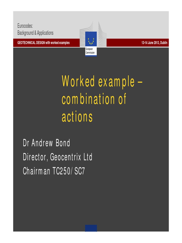 Worked Example Combinations Of Actions Download Free Pdf Applied