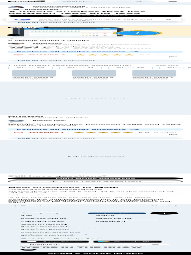 1291 Is Ur Answer......... : A Whole Number That Lies Between 1289 and ...