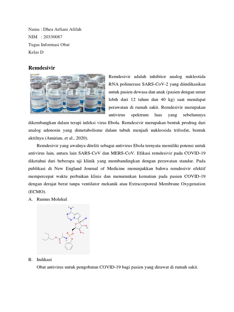 Dhea Arfiani Afifah - Tugas Informasi Obat. | PDF