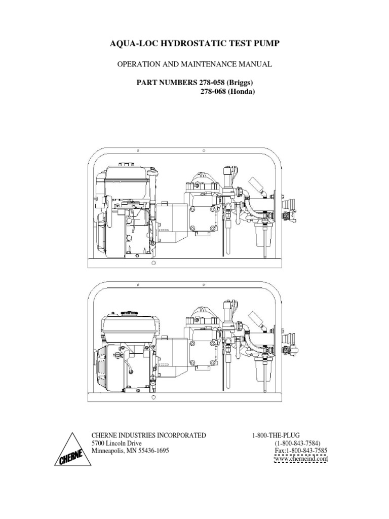 Aqualoc Hydrostatic Test Pump - 9.5 | PDF | Legal Liability | Pump