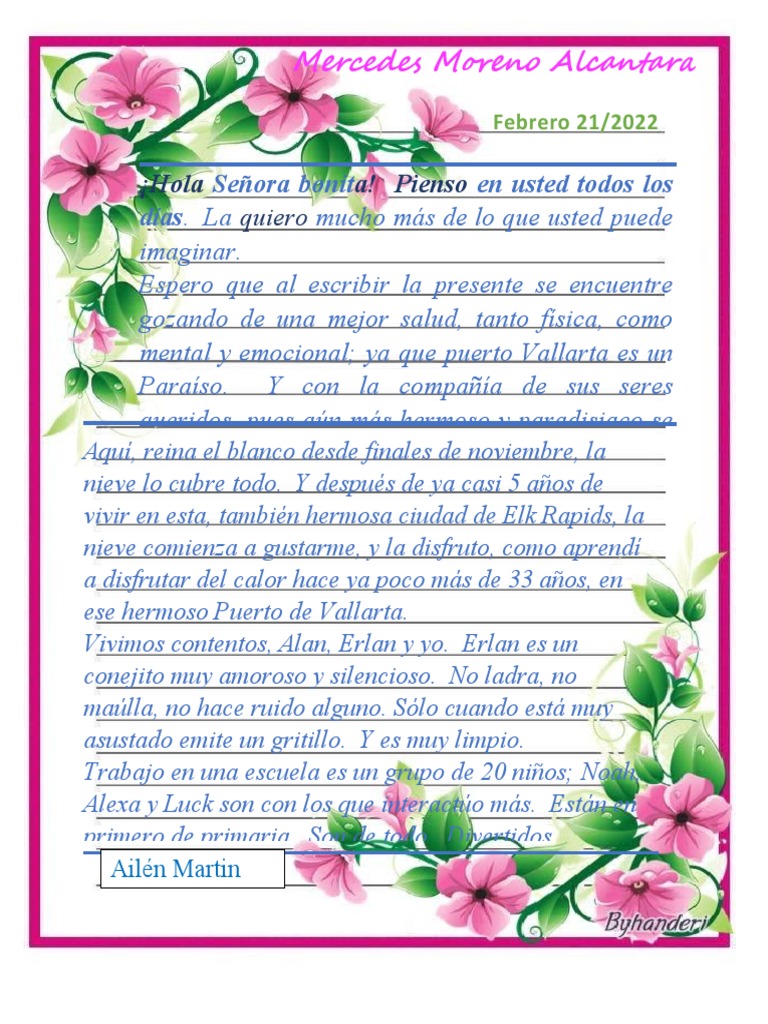 Carta A Mama Pdf