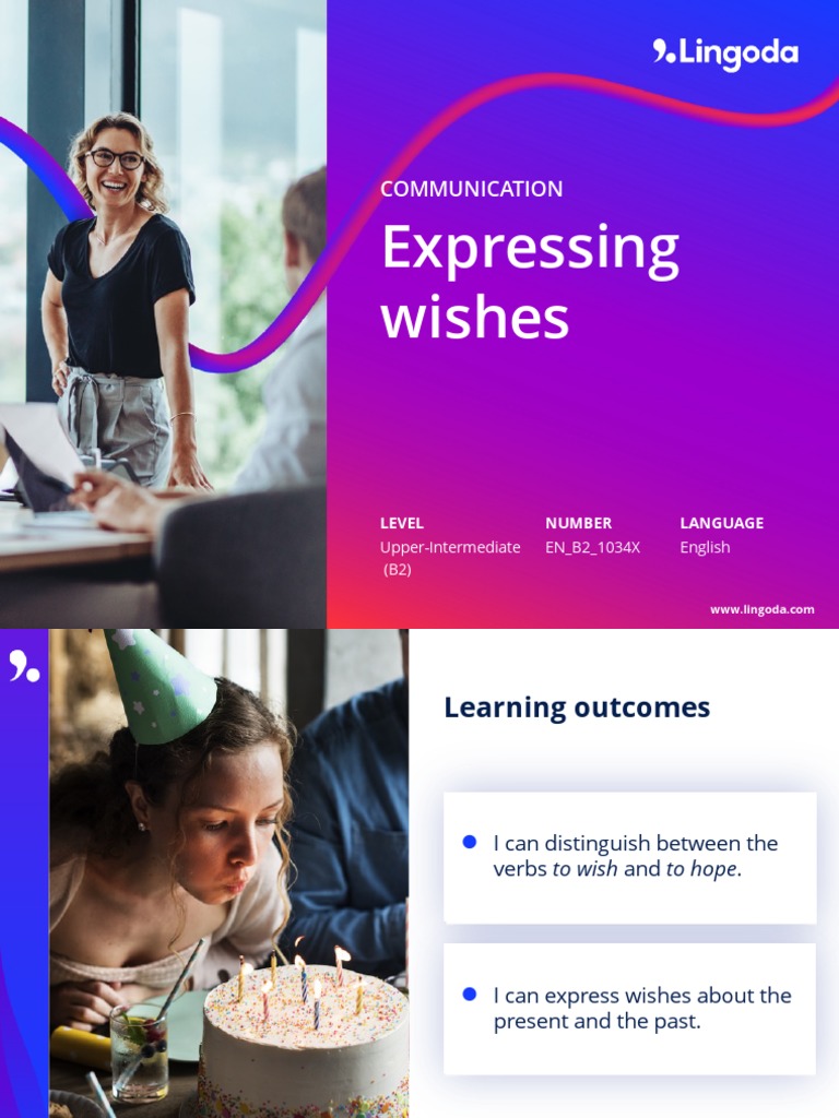 Expressing Wishes in English | PDF