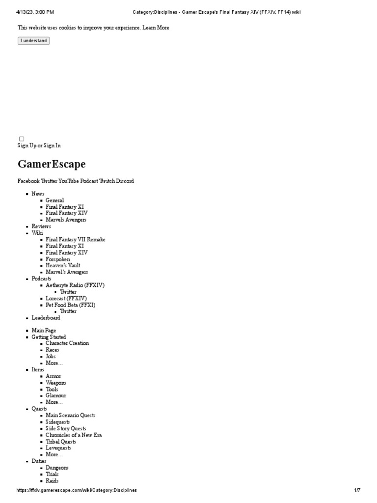 Ffxiv Job Text | PDF