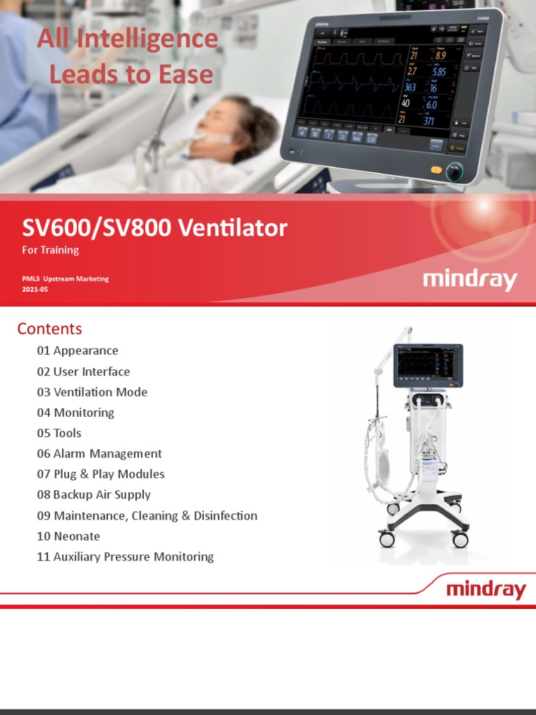 SV600-SV800 Ventilator ProductTraining-ENG-V3.0 202105 | PDF ...