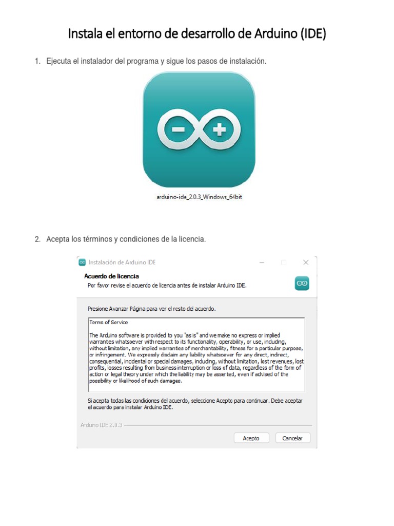 Instala El Entorno de Desarrollo de Arduino (IDE) | PDF
