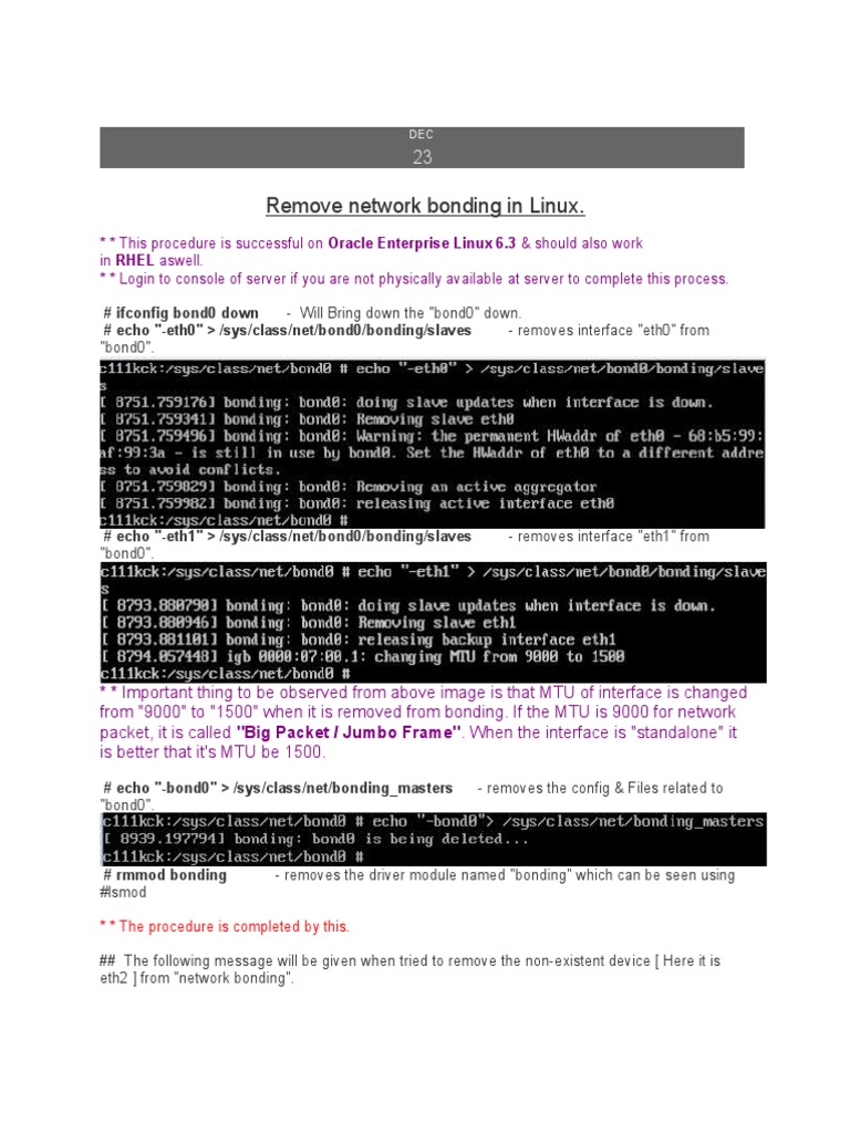 Network Bond | PDF | Computers