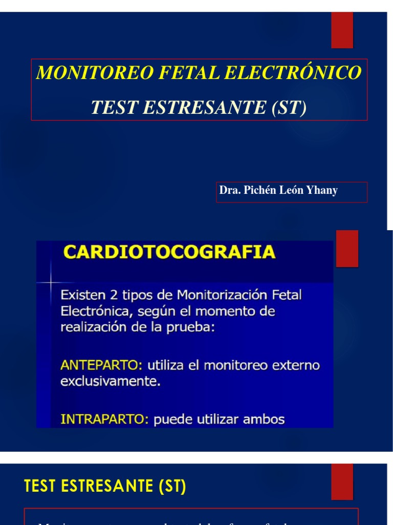 Monitoreo Fetal Electrónico: Test Estresante (ST) | PDF | Parto | El ...