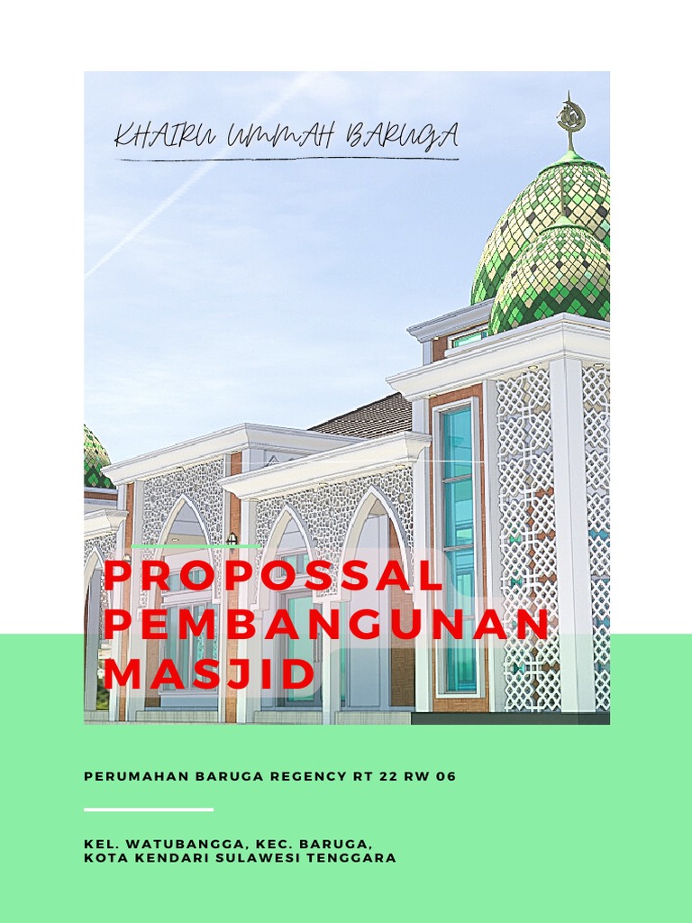 Proposal Masjid Khairu Ummah | PDF