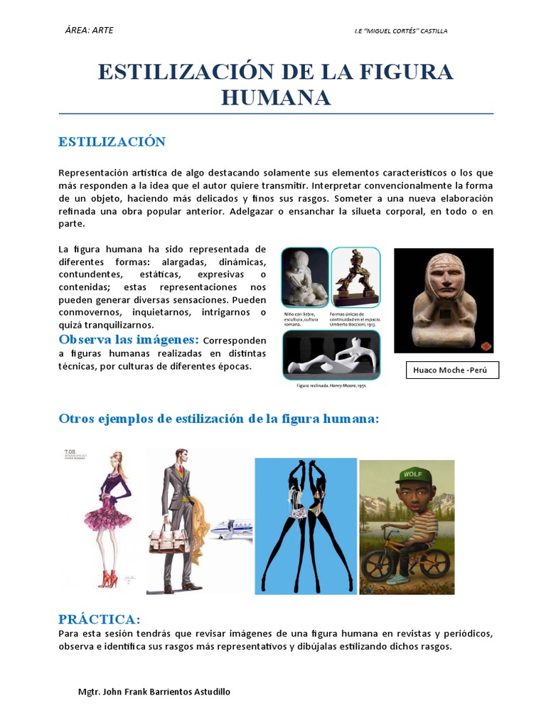 3 Estilización De La Figura Humana Pdf