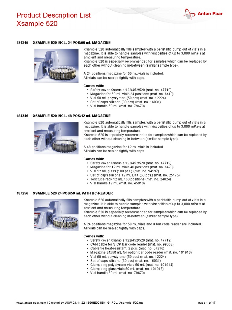 E66IE001EN G PDL Xsample 520 | PDF | Amorphous Solid | Manufactured Goods